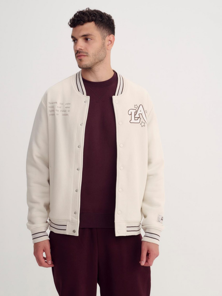 college bomber jacket